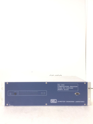 Schweitzer Engineering Sel-2032 Generator Protection Relay W/Rackmount ...