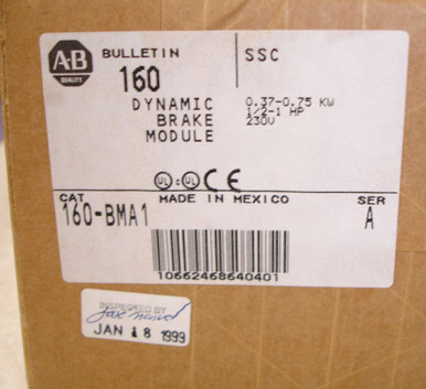 Allen Bradley 160-Bma1 Dynamic Brake Module - Industrial Lynx