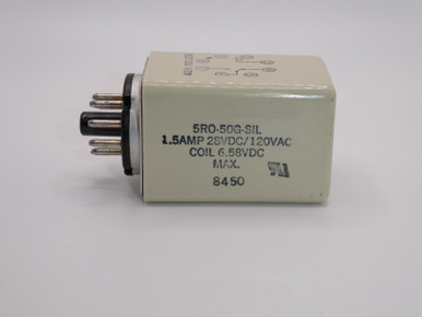 Sigma 5Ro-50G-Sil Relay 1.5Amp 28Vdc/120Vac, 6.58Vdc Coil - Industrial Lynx