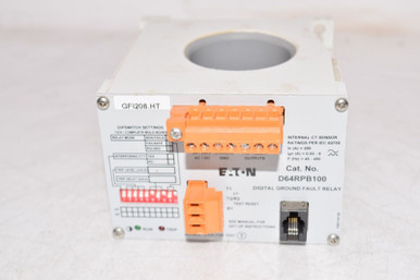 Eaton D64Rpb100 Digital Ground Fault Relay Series B1 24-240Vdc ...