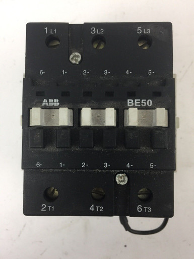Abb Be50 Contactor 600V 65A 3 Pole Coil 24Vdc With Ca L7 & Cd L7 ...