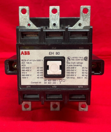 Abb Contactor Eh 80 Iec9 47-4-1 145A Ui=1000V 3 Phase 3 Pole ...