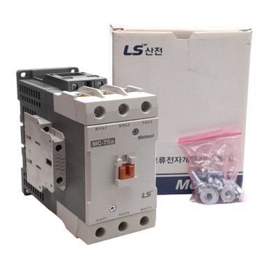 Ls Electric Mc-75A Contactor, 3Pst-No, 75A 600Vac, 60Hp, 2No/2Nc Aux ...