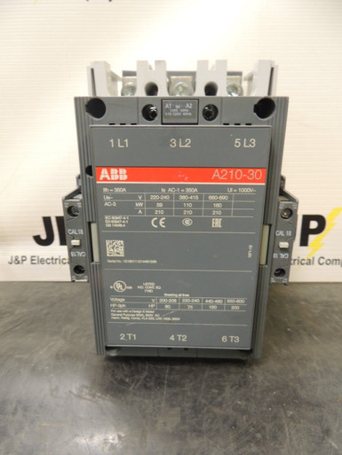 Abb A210-30, 220 To 240V Magnetic Contactor, 3 Pole - Industrial Lynx
