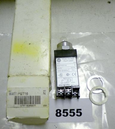Allen-Bradley Pilot Light Transformer Push/Test 120V 800T-Pst16 ...