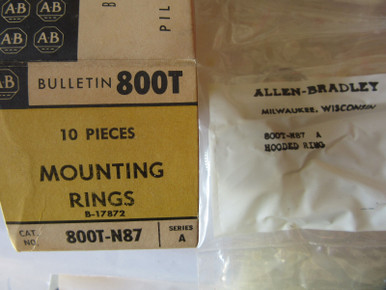 (10) Allen Bradley 800T-B87 Mounting Rings - Industrial Lynx