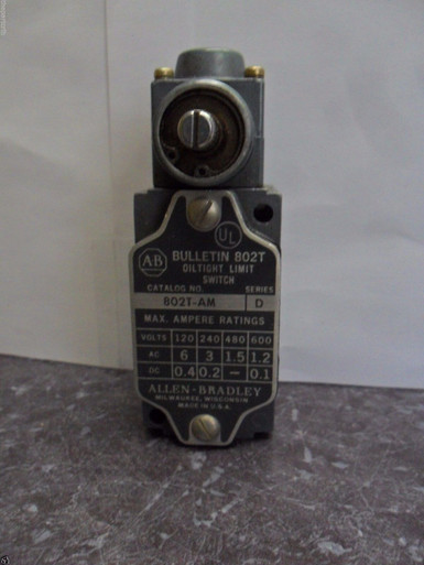 Allen Bradley 802T-Am Type Oiltight Limit Switch Series D Head Z-26283 ...
