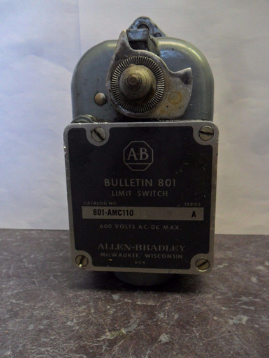 Allen-Bradley 801-Amc110 Limit Switch Series A 600 Volts - Industrial Lynx