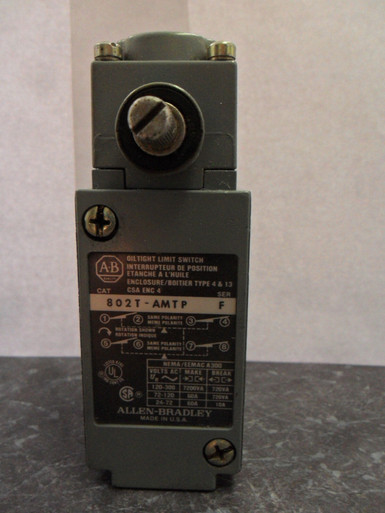 Allen Bradley 802T-Amtp Oiltight Limit Switch Series F 802T Amtp - Industrial Lynx