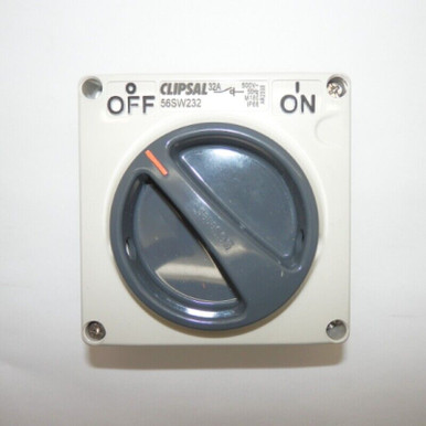 Clipsal 32A Ip66 2-Pole Rotary Switch Module 56Sw232Le - Industrial Lynx