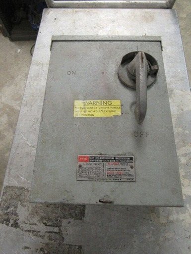 Fpe Rh1336Snr Heavy Duty Fusible Switch Disconnect 30A 600V 3Ph ...