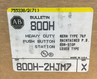 Ab 800H-2Hjm7 Push Button Station - Industrial Lynx
