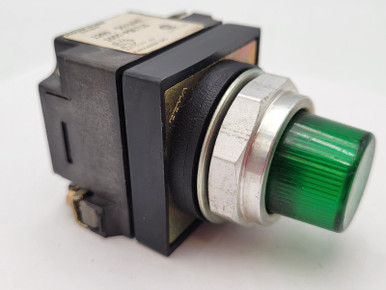 Joslyn Clark 100T-Pblt1G Green Illuminated Push Button Switch 120 Volt ...