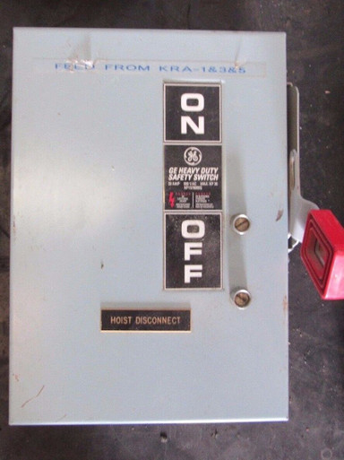General Electric Heavy Duty Safety Switch 30A 600Vac 30Hp Np1578000G ...