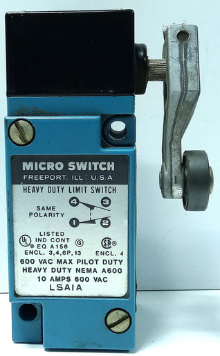 Microswitch Lsa1A 600 Vac 10 A Rotary Gear Limit Switch W/ Roller Lever ...