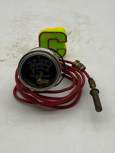 White Faced Temp Gauge With 6 Ft Lead
