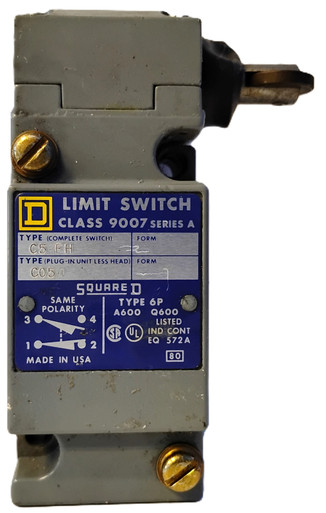 Square D 9007C54Fh 600 V Side Plunger Limit Switch - Industrial Lynx