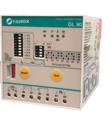 Fanox Gl90 Integral Motor Protection Relay 30 - 60Hp, 230V Aux Supply ...