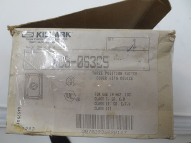 Killark Xcs-0S3C5 Explosion Proof Enclosed 3-Pos. Selector Control ...