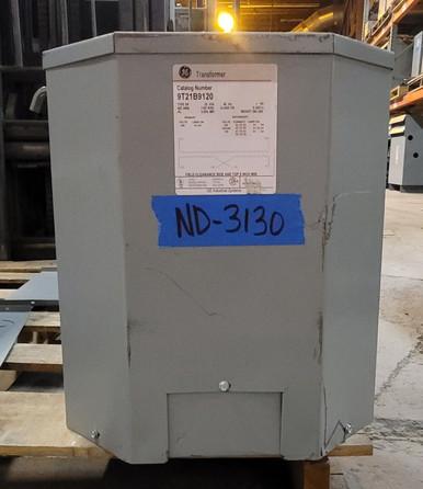 Ge 25Kva Transformer 1 Single Phase One 208V-120V/240V Delta ...