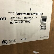 Eaton 200A Meter Breaker Panel Mbe2040B225Bts2 20Sp 40C 120/240V 1P 3W ...
