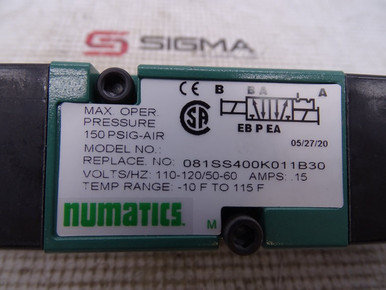 Asco 081Ss400K011B30 Valve - Industrial Lynx