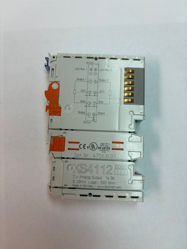 Beckhoff Ks4112 Bus Terminal, 2X Analog Output Module 47063C01 ...