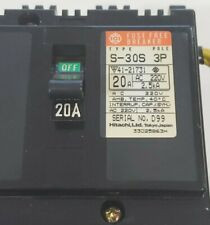 Hitachi S-30S 3P Fuse Free Breaker 20 Amp 220Vac Auxiliary Switch ...
