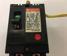 Hitachi S-30S 2P Fuse Free Breaker 5 Amp 220Vac Auxiliary Switch ...