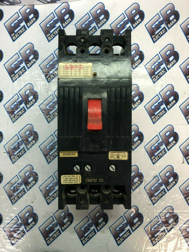 Ge Thfk236F000, 150A Trip, 600V, 3P, Blk, No Red Trip Circuit Breaker ...