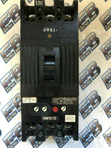 Ge Tfk236F000, 100 Amp Trip, 600 Volt, 3 Pole, Black, Circuit Breaker ...