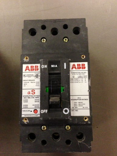 Type Es Abb Circuit Breaker 90A 3 Pole - Industrial Lynx