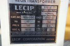 Lecip Sanyo 4B09N3-04Z Neon Sign Transformer 120V 9000V 30 Ma . No Gfci ...