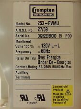 Crompton Instruments 253-Pvmu Trip Relay 120 V, 60 Hz, 3-Phase ...