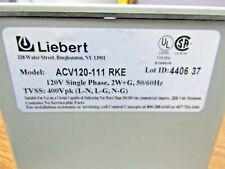 Liebert 120V Single Phase 2W+G Surge Suppresion System Accuvar Acv120 ...