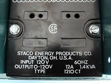 Staco Energy 1210Ct Variable Power Transformer 120V 60Hz 12A 1.4Kva ...