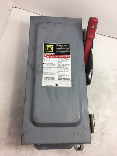 Square D Series F1 Heavy Duty Safety Switch 30 Amp 50/60 Hz H361Awk ...