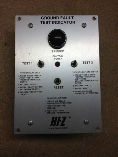 Tp-2 Hi-Z Ground Fault Test Indicator Panel - Industrial Lynx