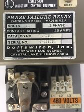 Control Equipment Pnd-480 Fhase Failure Relay 480 Volt 3 Ph 25 Amp ...