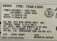 Idec Fc4A-L03A1 Analog I/O Module - Industrial Lynx