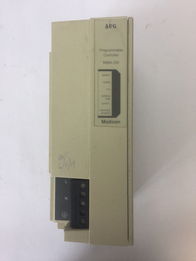 Aeg Modicon Pc-M984-230 Programmable Controller 115/220V 50/60Hz 1.5A ...