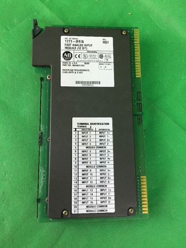 Allen Bradley 1771-Iff/A Fast Analog Input Module Rev. H01 - Industrial ...