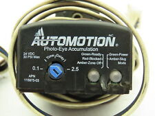 Automotion 115975-03 Photo-Eye Accumulation Sensors 24Vdc 30Psi Lot Of ...
