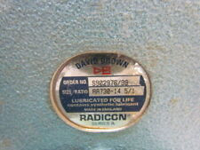 Radicon David Brown Aa730 14.5:1 Ratio Speed Reducer Gear Box Series A ...