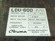 Okuma Ldu-600 Ldu-600 X Axis Simulturn Cnc Lathe Dc Servo Drive 25 Amp ...