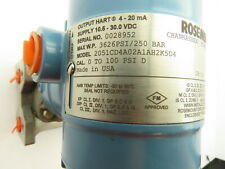 Rosemount 2051C Pressure Transmitter 0-100 Psi 10-30Vdc - Hart 4-20Ma ...