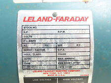Leland-Faraday M610A Electric Motor 1/3Hp 1140 Rpm 230/460V 3Ph Db 56 ...