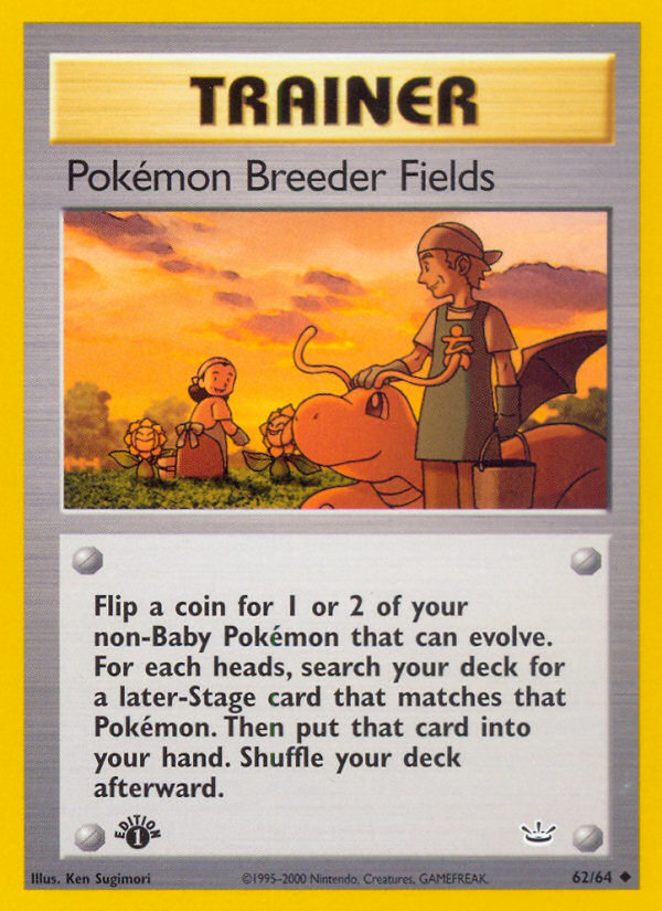 Pokémon Breeder Fields 62/64 - Neo Revelation 1st Edition - Game Nerdz
