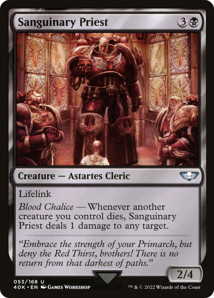 Sanguinary Priest (40K-053) - Warhammer 40,000 Commander - Game Nerdz
