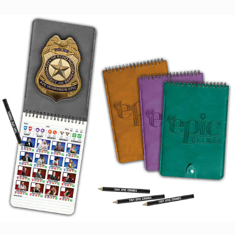Tiny Epic Crimes: Detective Notebooks 4 Pack - Game Nerdz